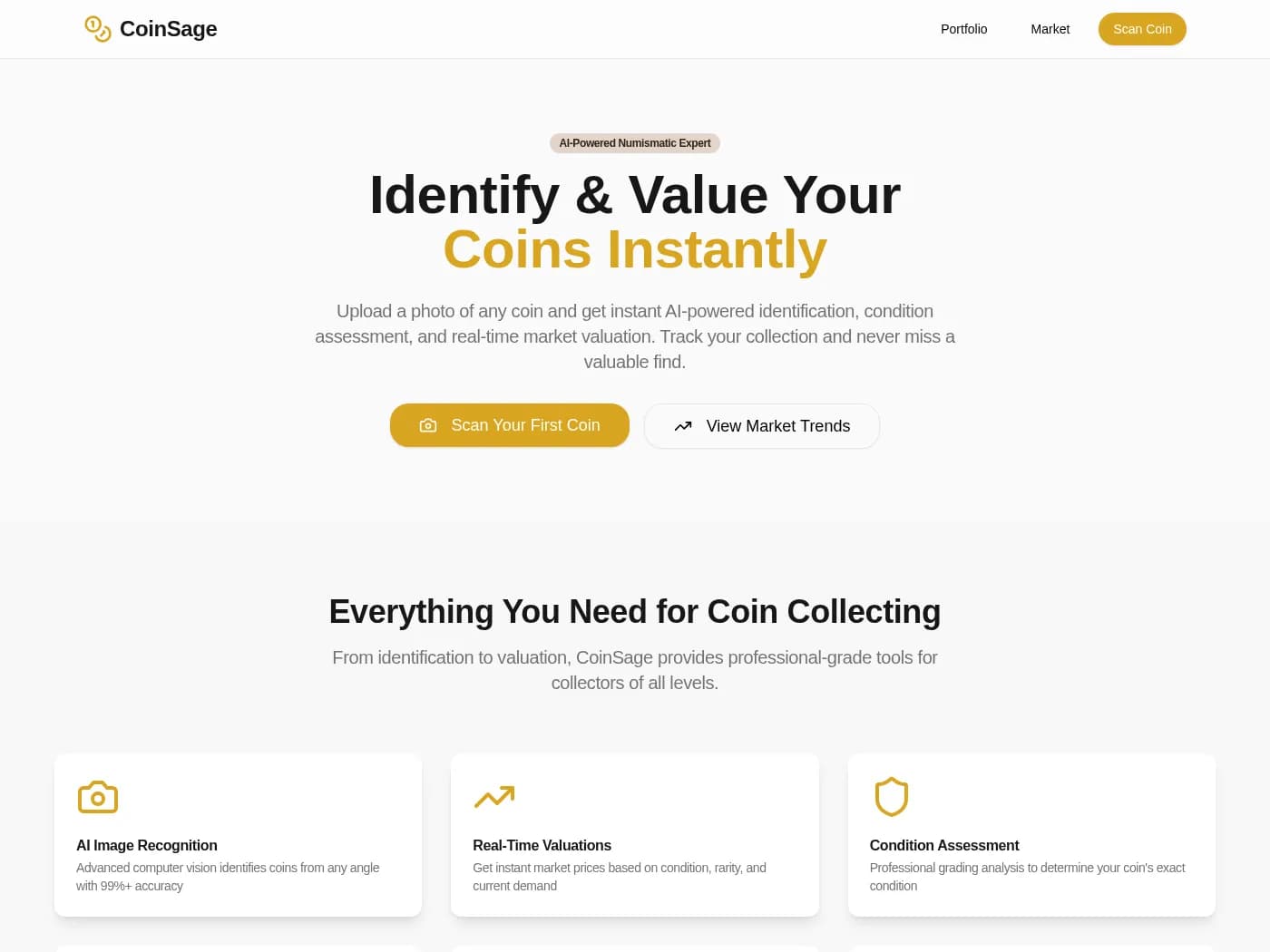 CoinSage: AI Numismatic Expert