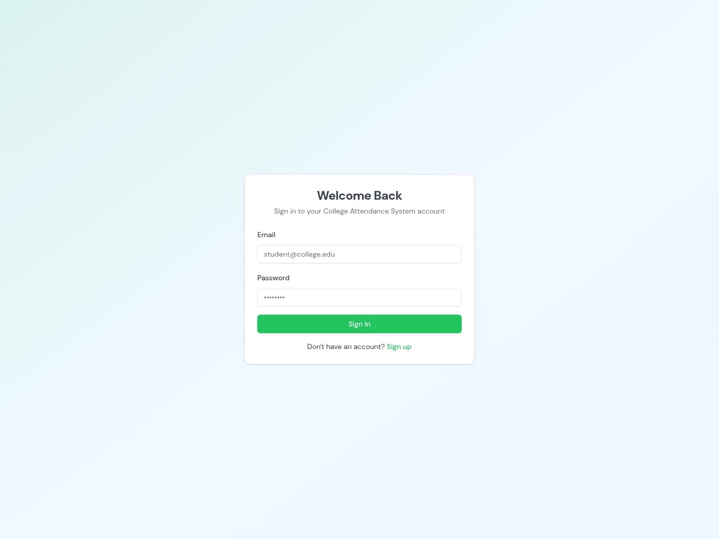 College Attendance Management System with Real-Time QR-Based Tracking