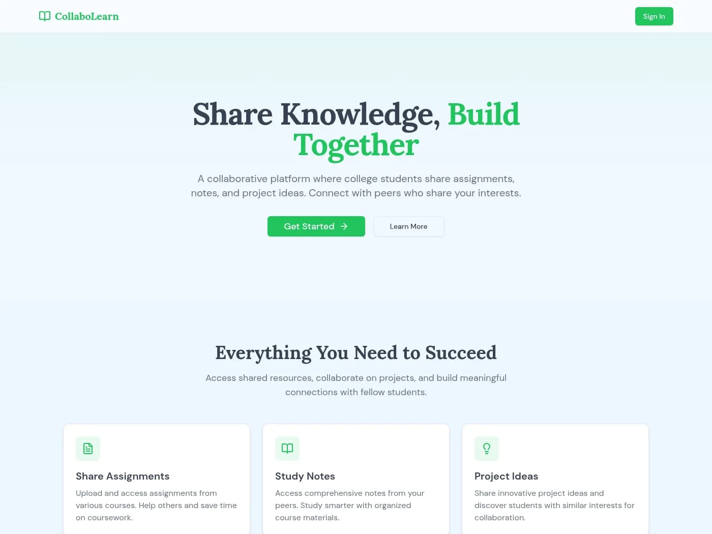 College Collaborator Network