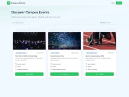 College Event Management Platform