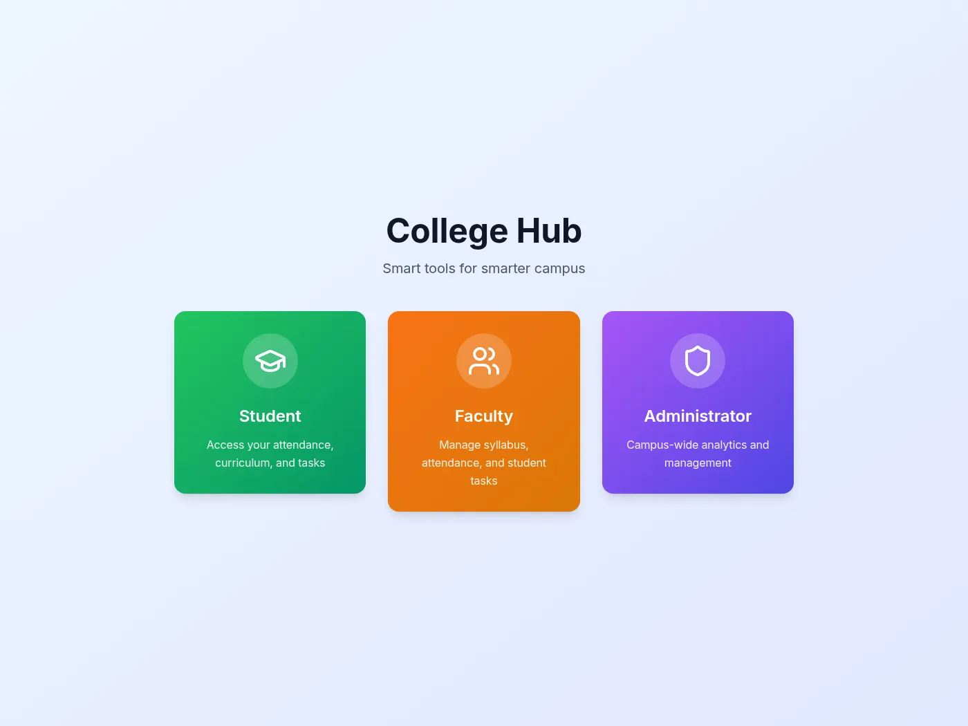 College Hub: Unified Campus Management Platform