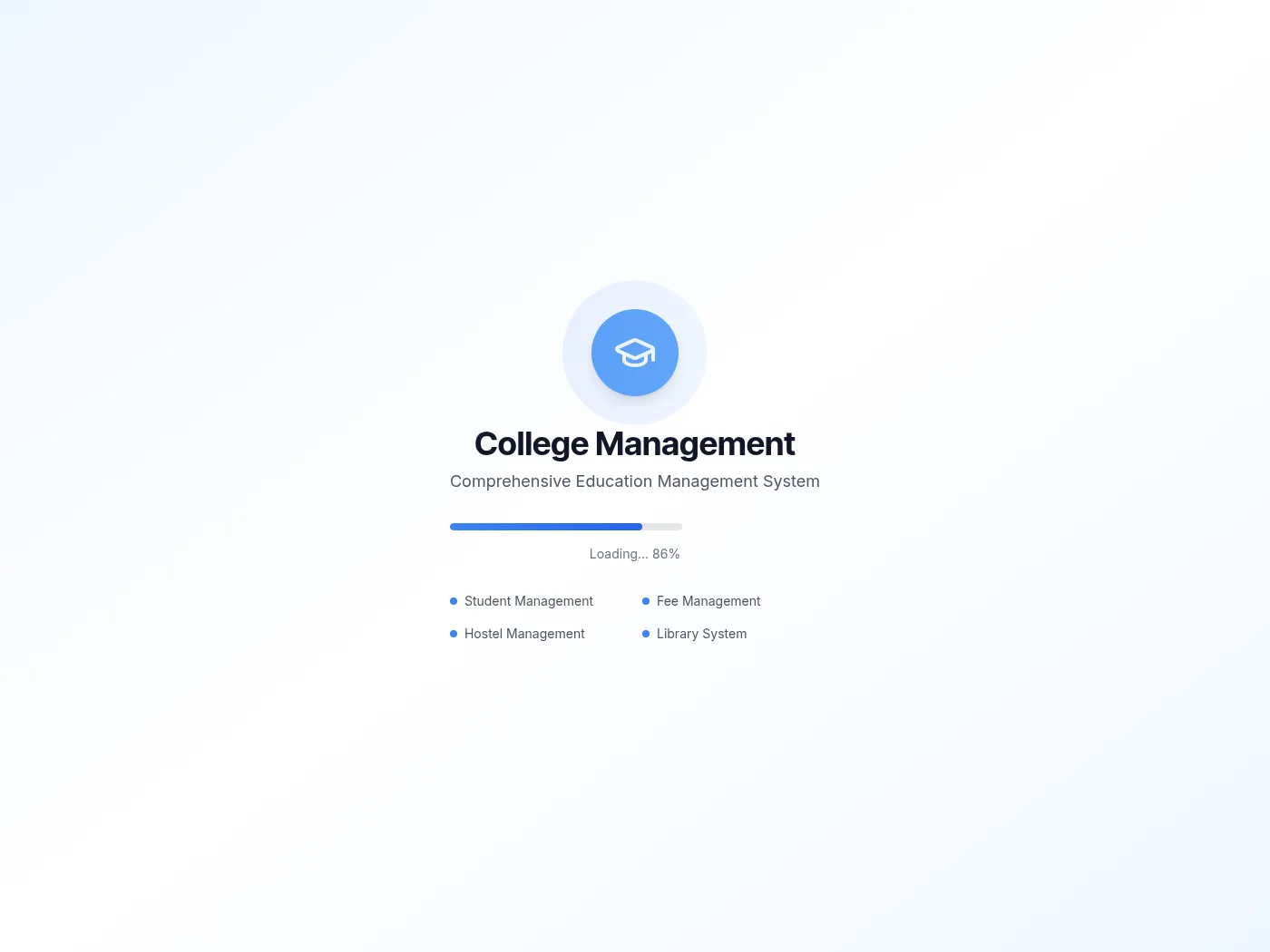 Comprehensive College Management Web App with Multi-Role Dashboards and Responsive Design