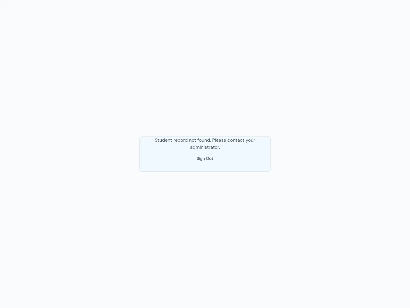 College Student Database Management Portal