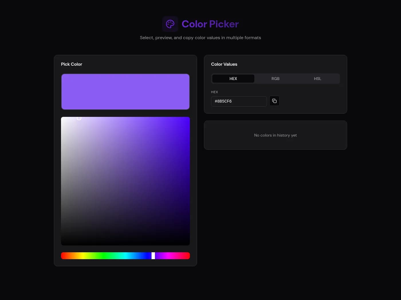 Color Picker Tool