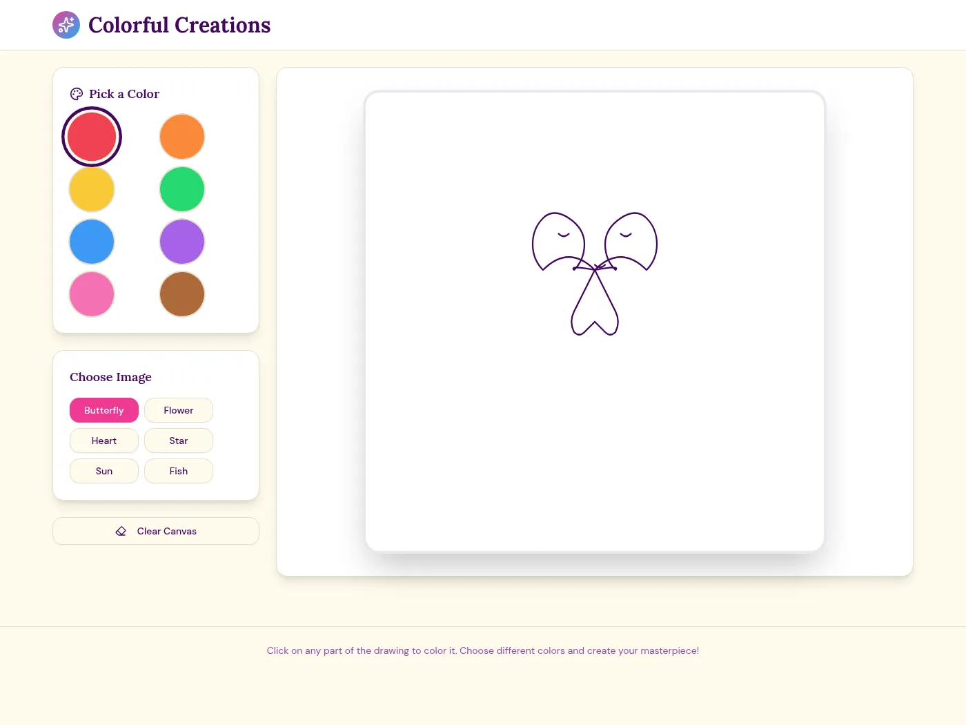 Colorful Creations: Interactive Coloring Book Web App