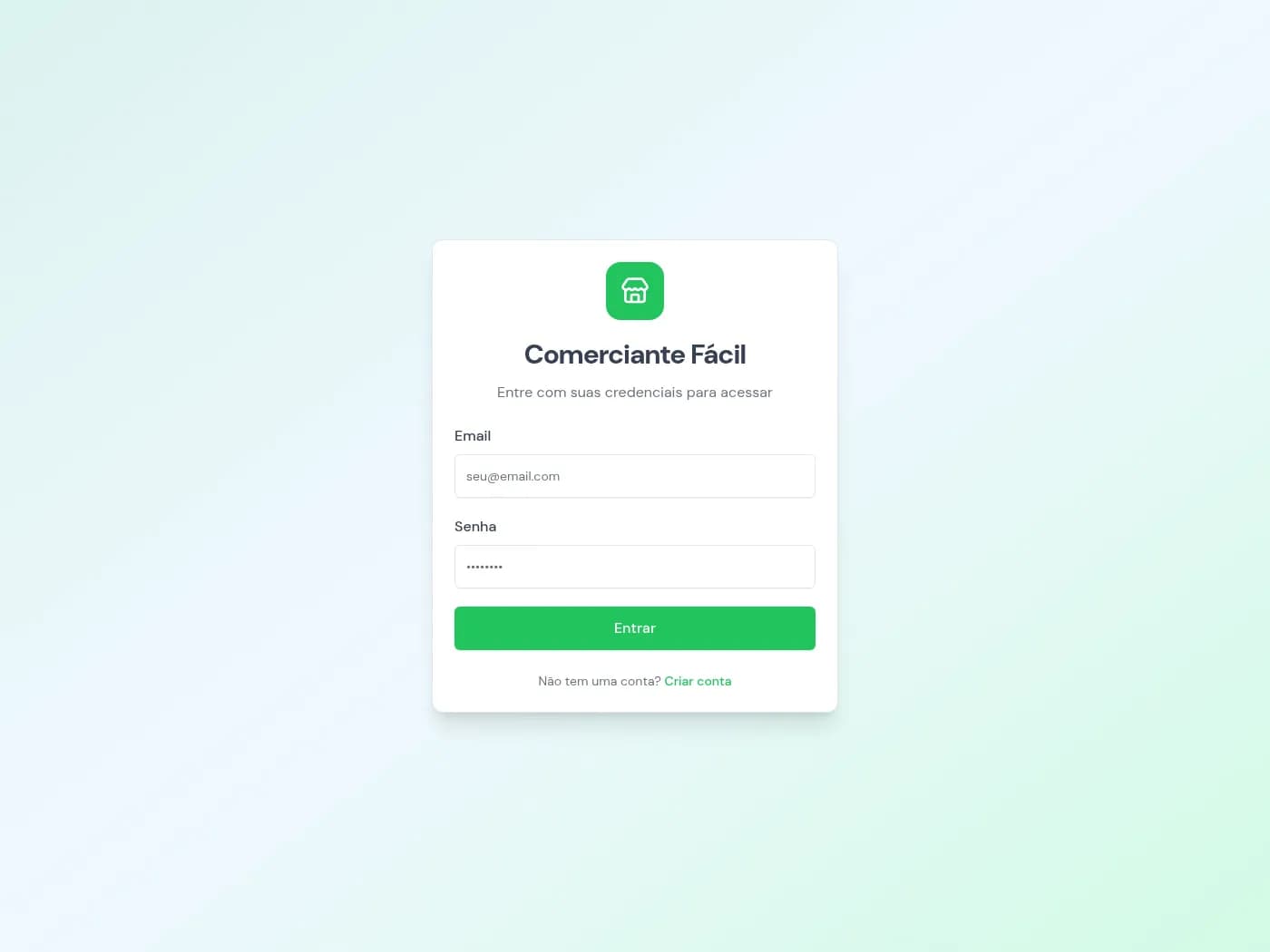 Comerciante Fácil – Gestão Simplificada para Pequenos Negócios