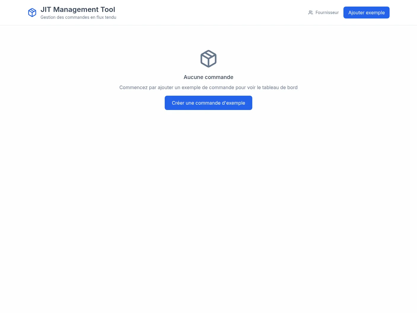 Commande et Livraison JIT Management Tool