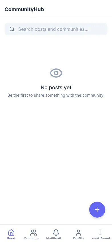 Community Forum Mobile App