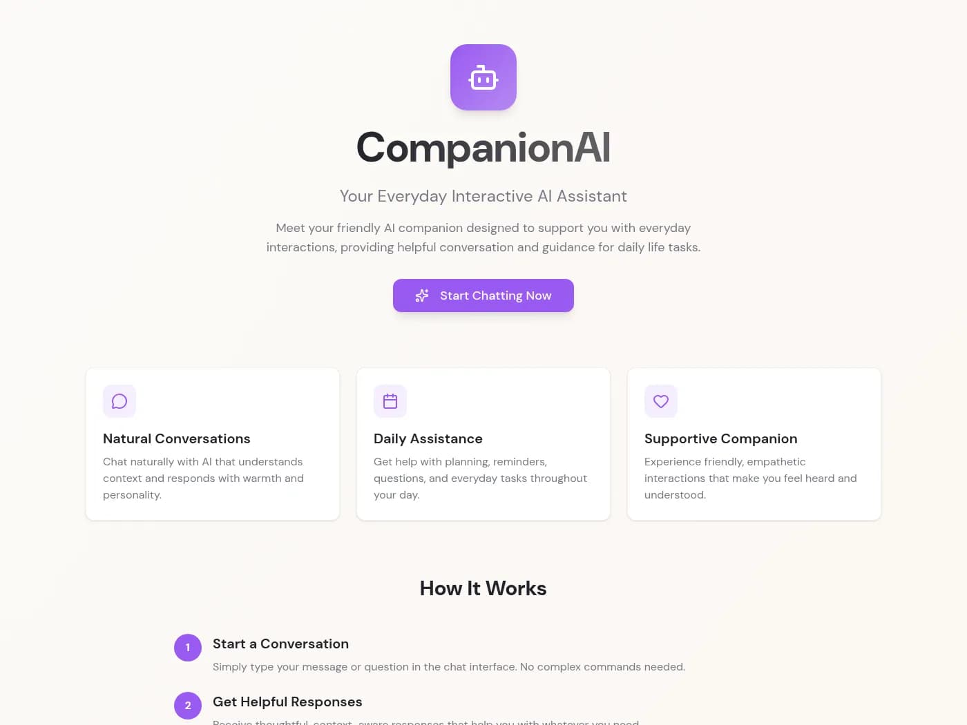 CompanionAI: Your Everyday Interactive AI Assistant