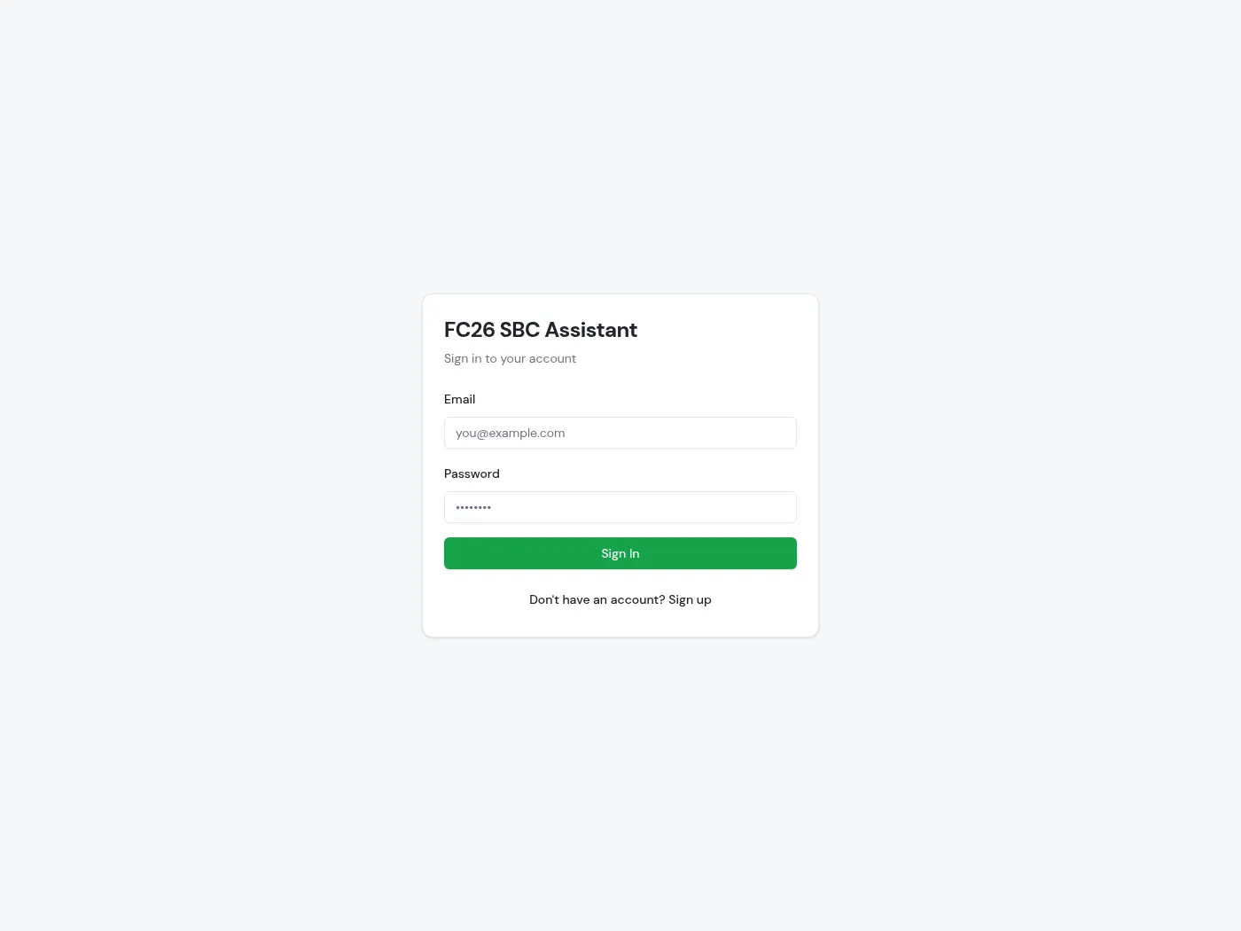 Companion FC26 Card Management Assistant