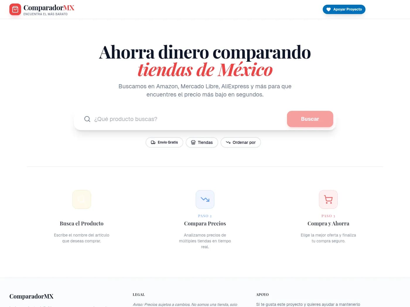 Comparador de Precios MX