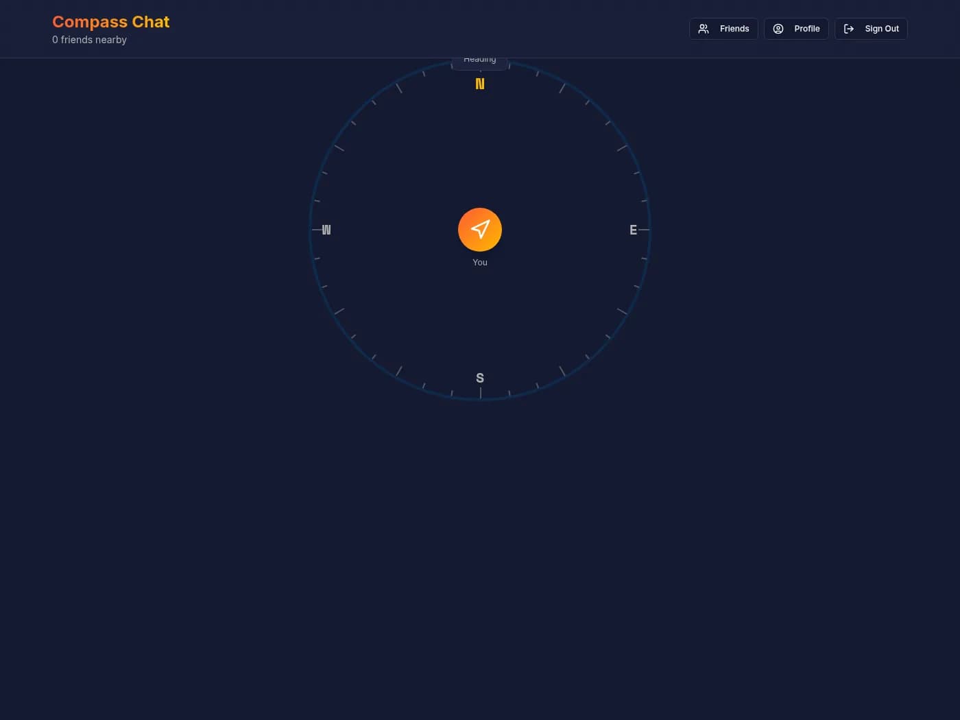 Compass Chat: Social Messaging via Directional Compass