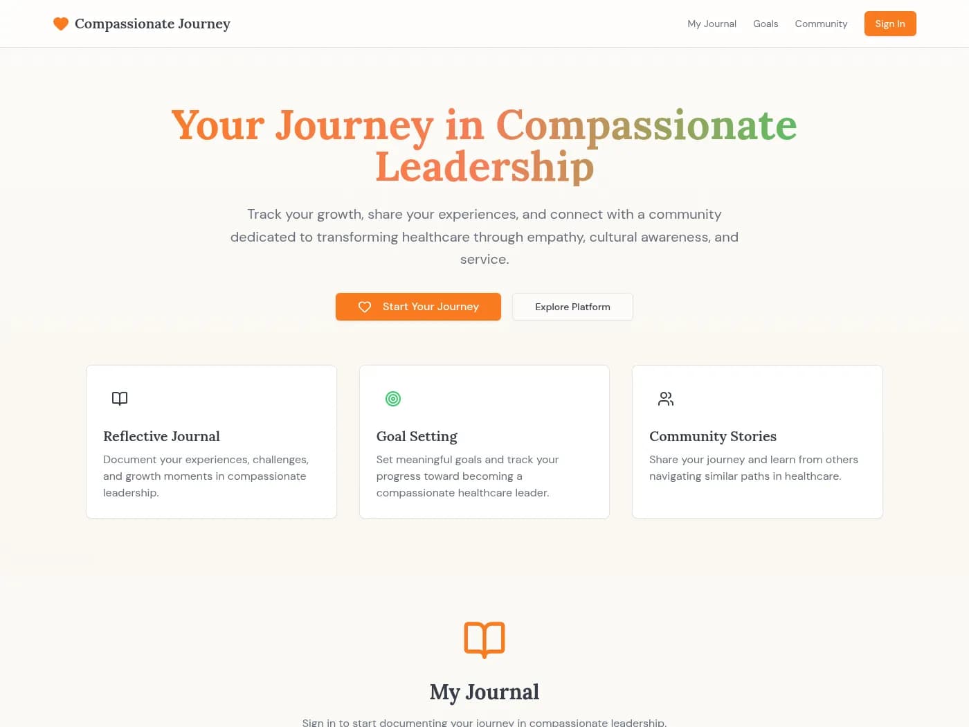 Compassionate Leadership Journey Journal