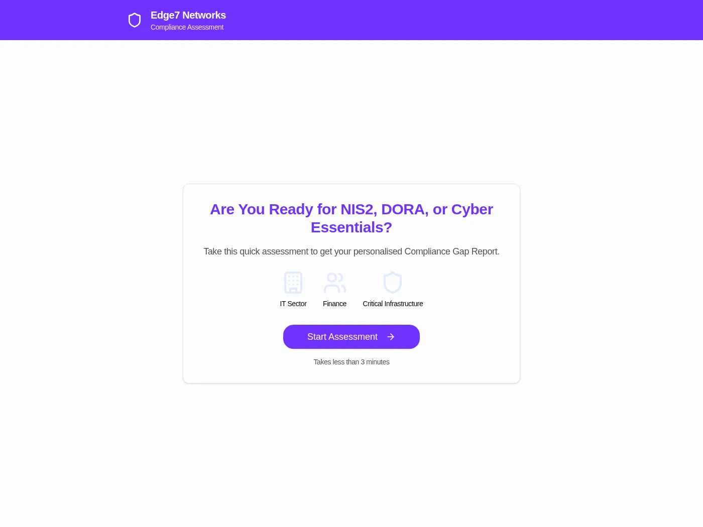 Compliance Gap Report Web App for IT, Finance & Critical Infrastructure