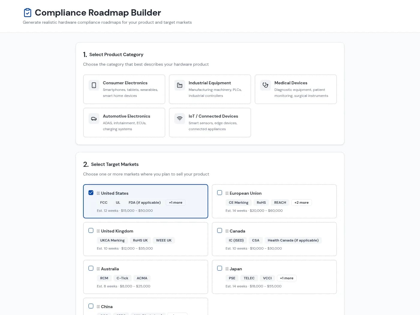 Compliance Roadmap Builder