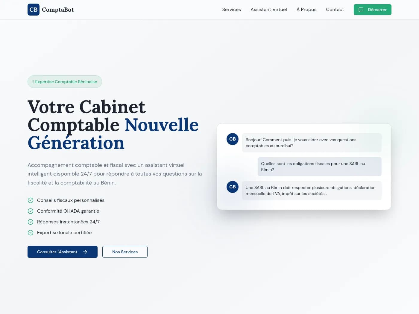 ComptaBot Cabinet Web