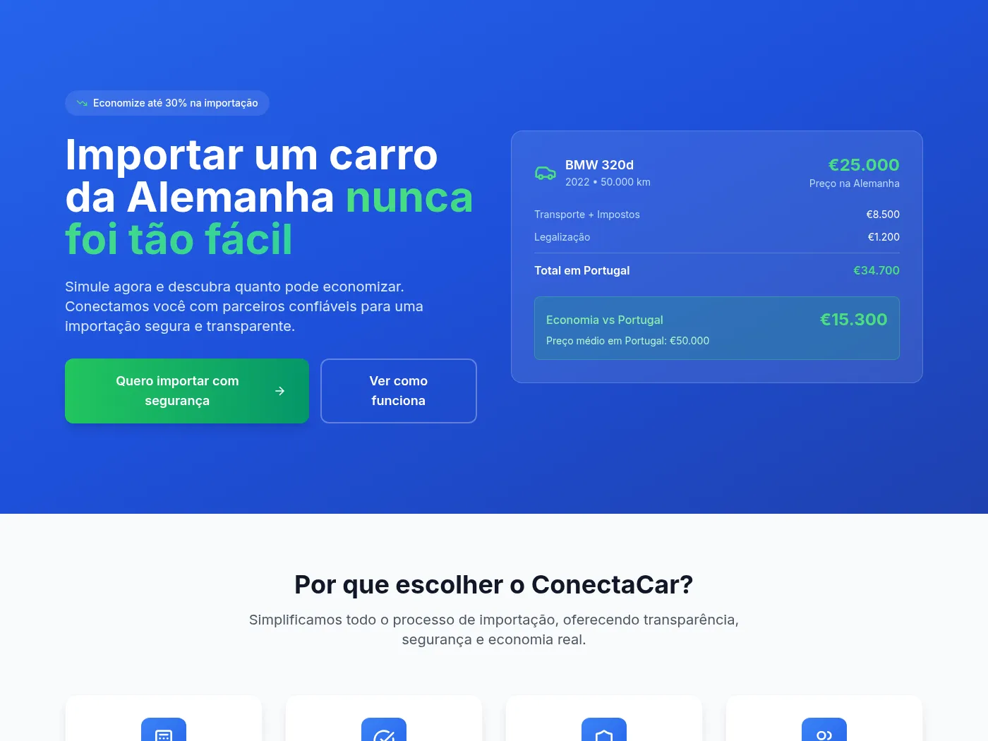 ConectaCar: Plataforma Inteligente de Geração de Leads para Importação de Carros