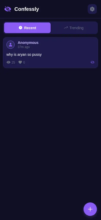Confessly: Anonymous Confession Mobile App with Location and Admin Tools