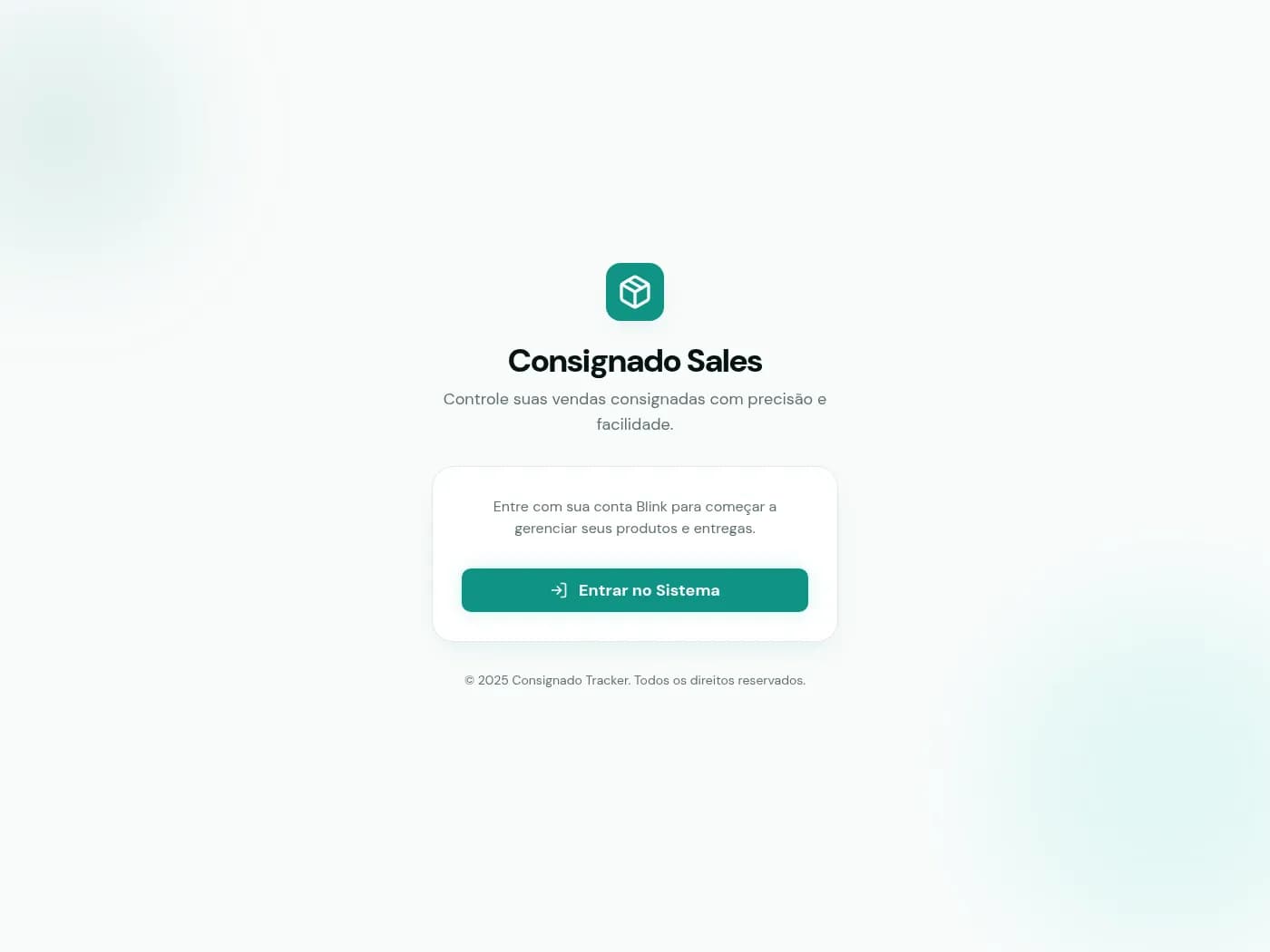 Consignado Sales Tracker
