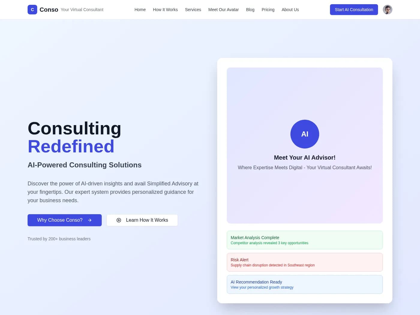 Conso.in Web App Clone
