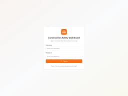 Construction Safety Dashboard & Incident Tracker