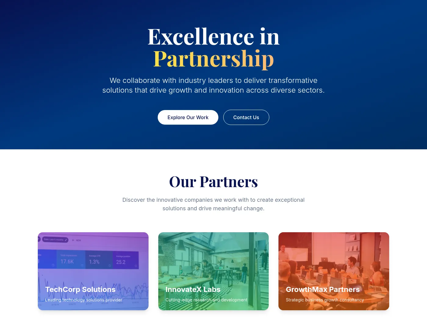 Dynamic Consultancy Portfolio Website