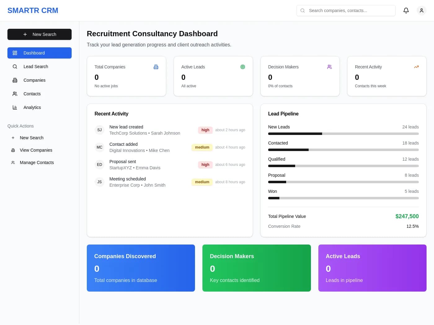 Lead Generation CRM for Consulting Firms