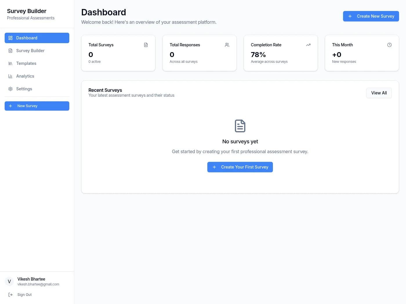 Consulting-Grade Survey Builder & Assessment Platform
