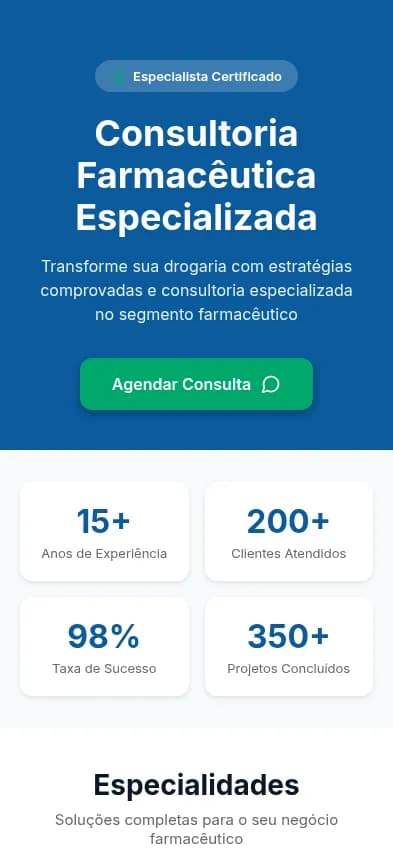 Consultoria Farmacêutica Digital para Drogarias