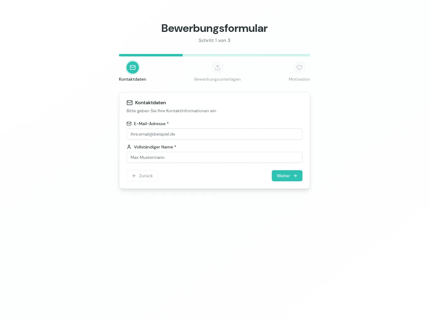 3-Step Contact Form