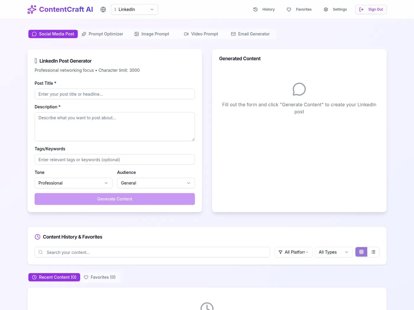 ContentCraft AI: The All-in-One AI Content Generation Platform
