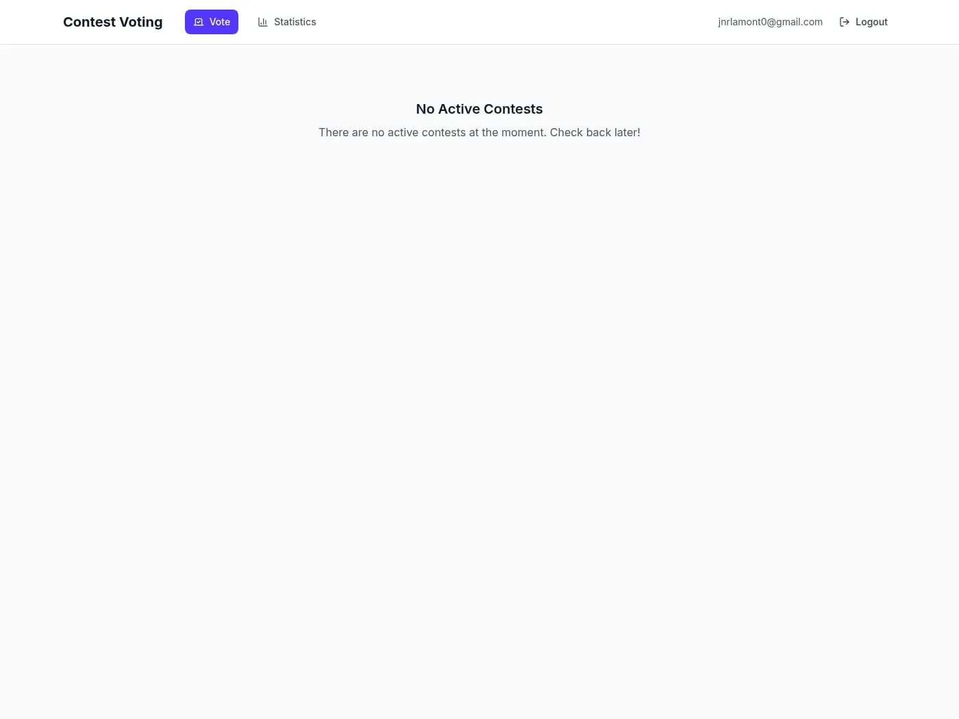 Contest Voting Platform with Real-Time Stats and Admin Dashboard