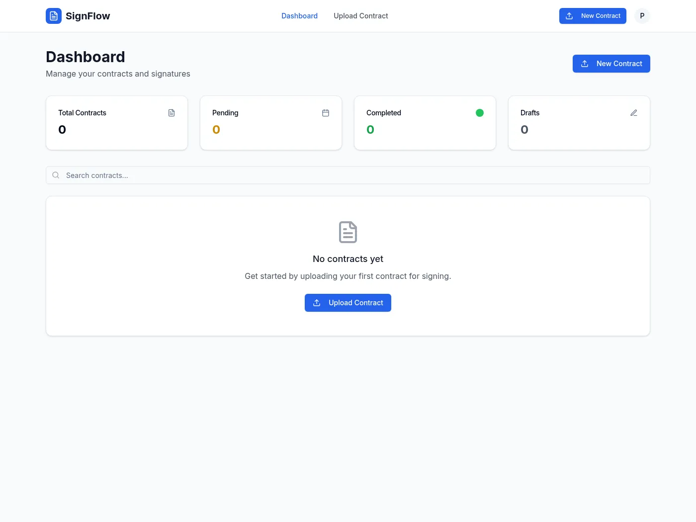 SignFlow: Digital Contract E-Signature Platform