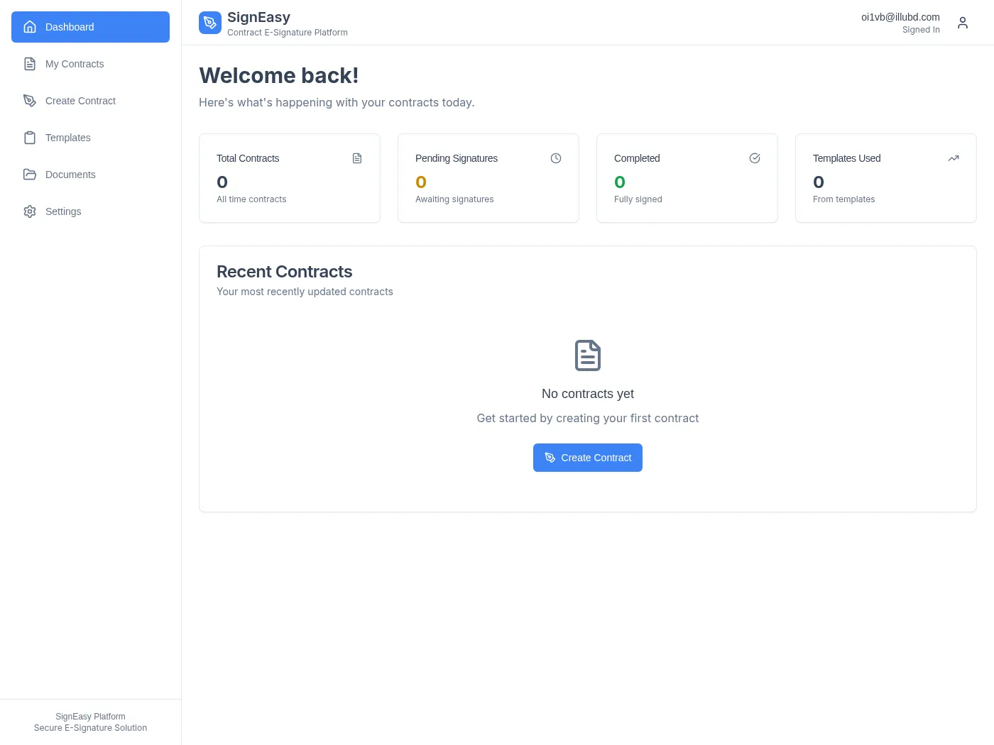 SignEasy: Contract E-Signature Platform