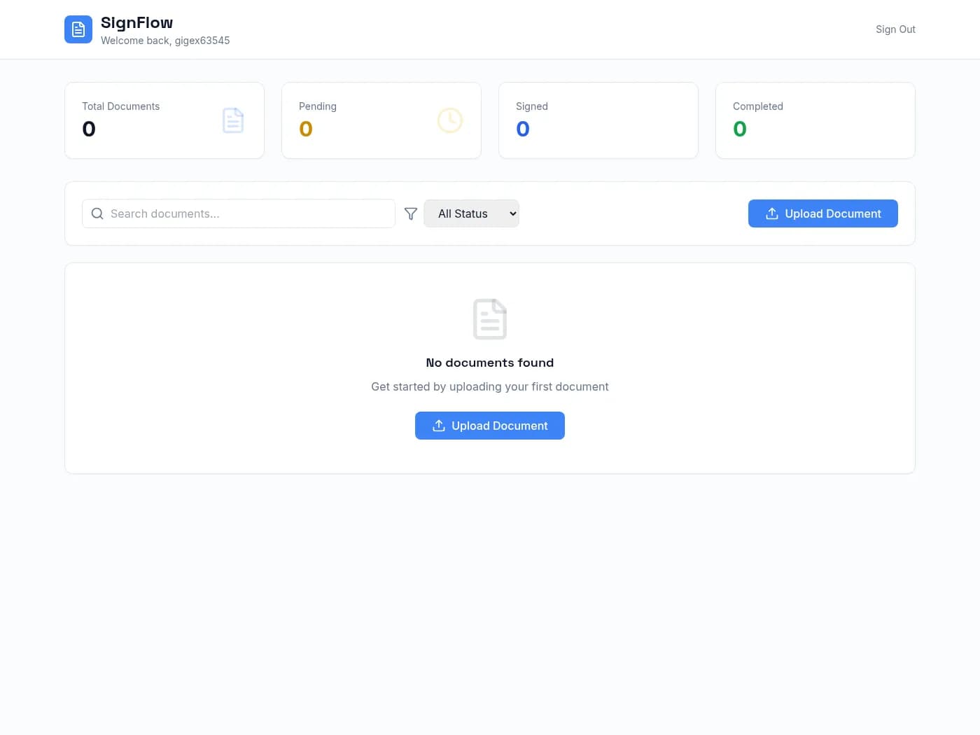 SignFlow: Effortless Online Contract E-Signatures
