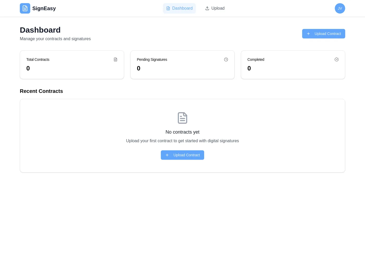 SignEasy: Online Contract E-Signature Platform