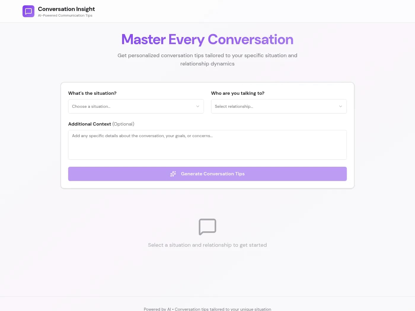 Conversation Insight: Contextual Tips Generator