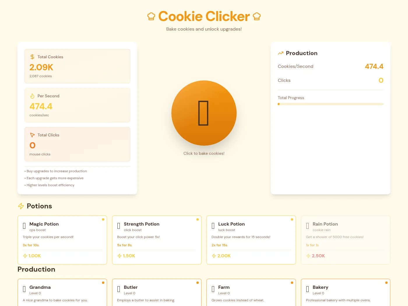 Cookie Clicker Simulator