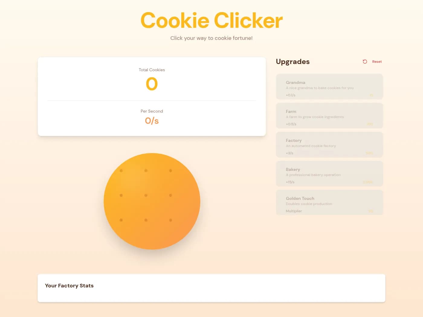 Cookie Clicker Game