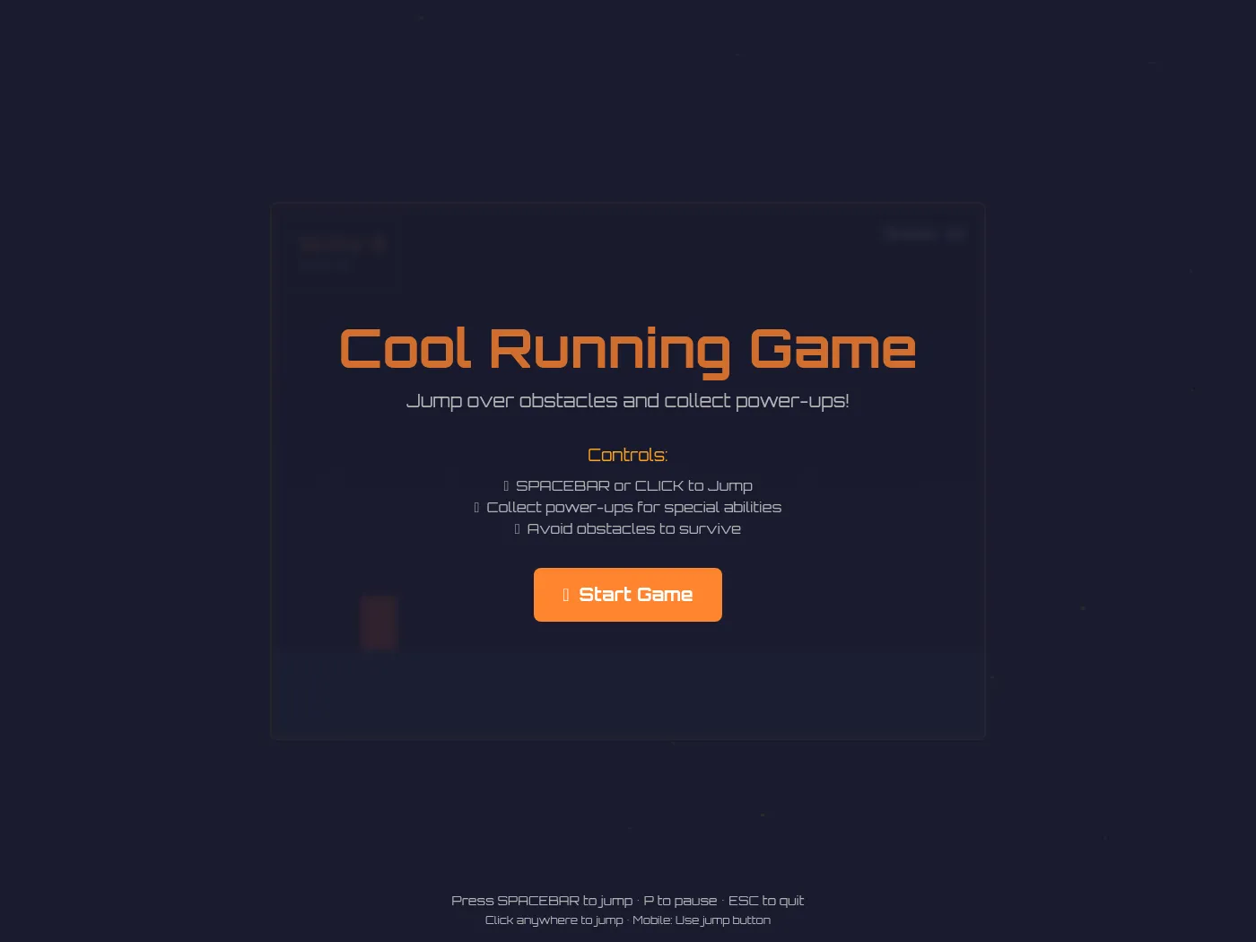 Cool Running Game
