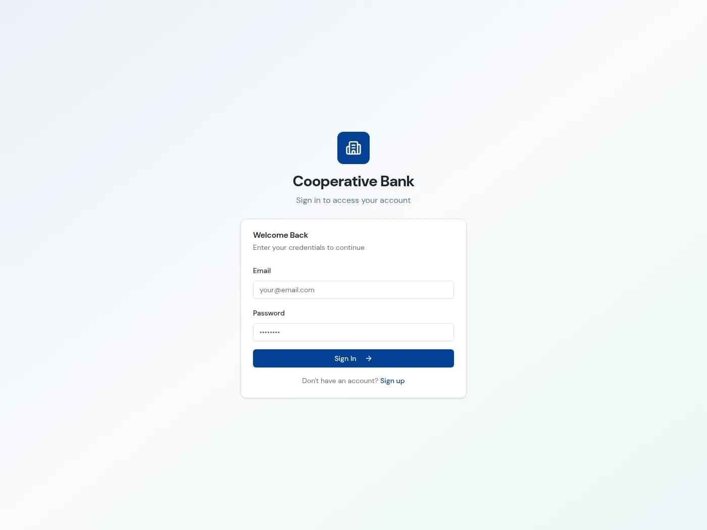 Cooperative Bank Application with Share, Loan, and Savings Modules