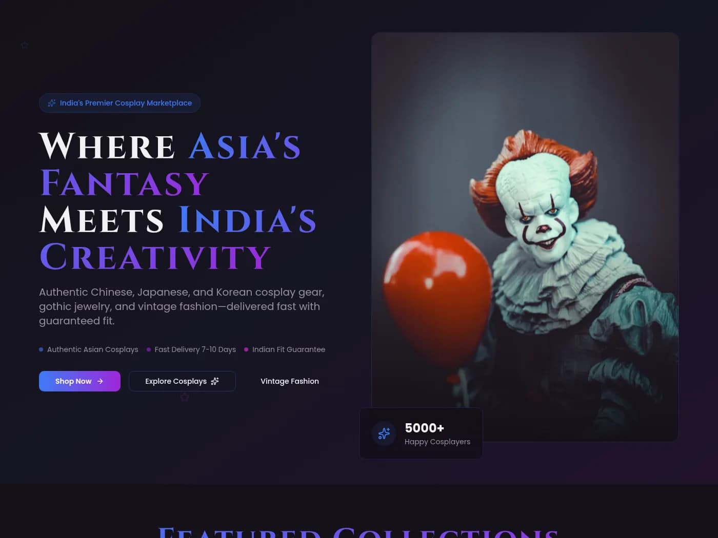 CosConnect: The Fantasy Cosplay & Fashion Marketplace for India