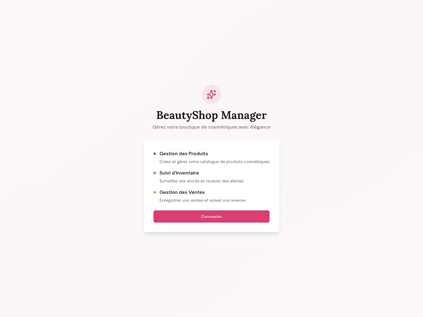 Cosmetics Shop Manager