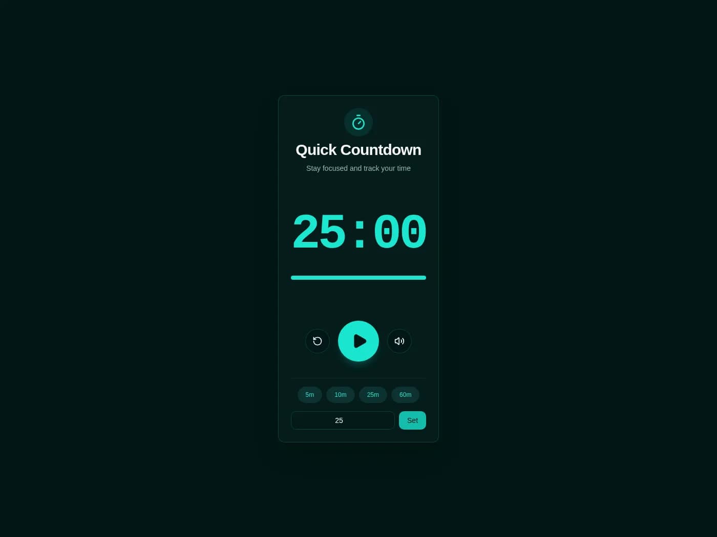 Quick Countdown Timer