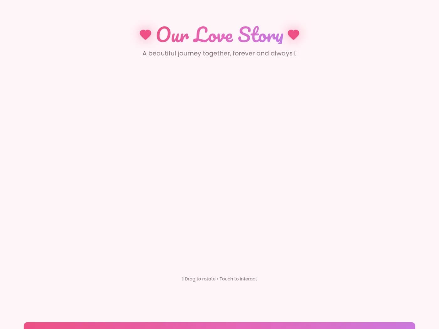 Couple 3D Interactive Website