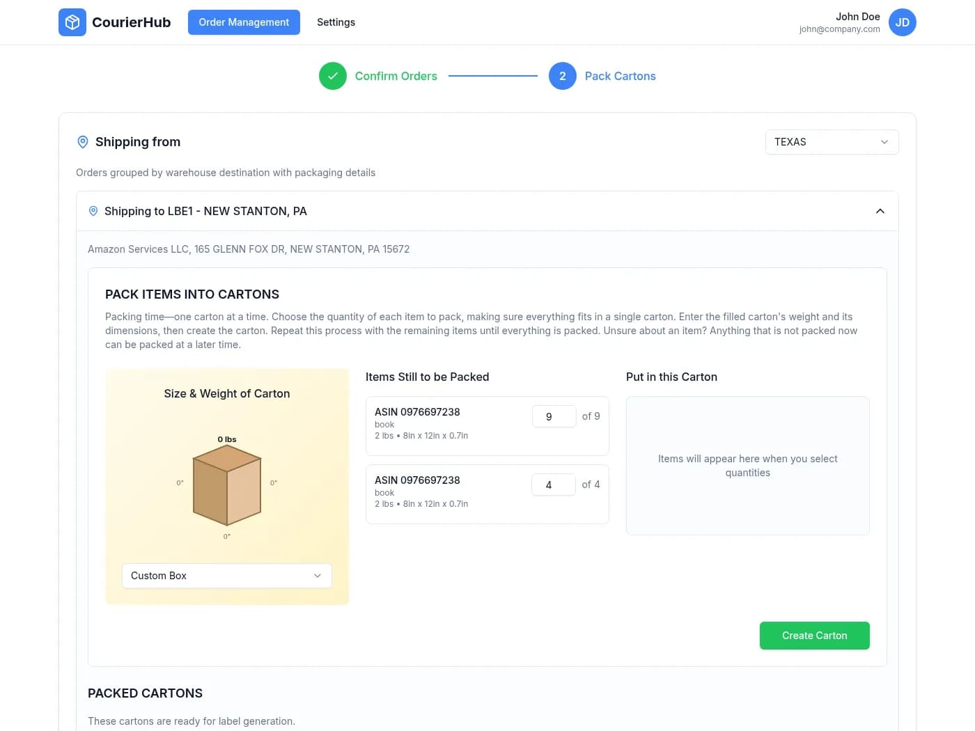 Courier Service Dashboard UI Analysis and Redesign