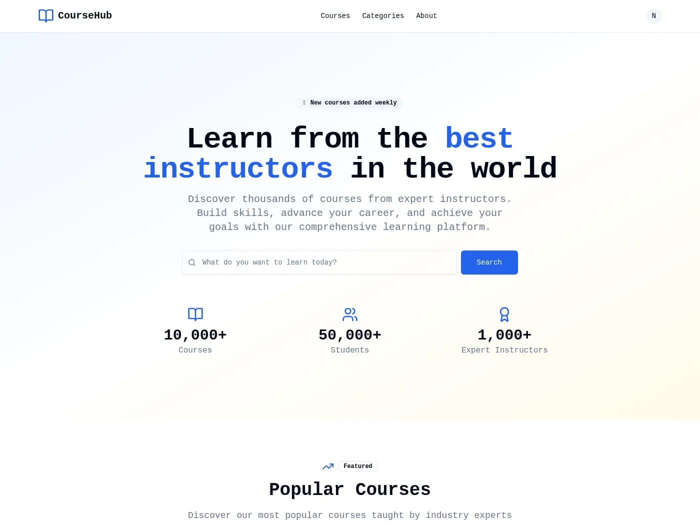 CourseHub: Online Course Selling Platform