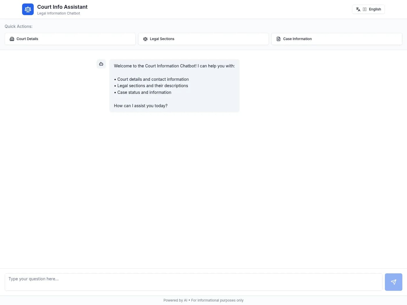 Court Information Chatbot