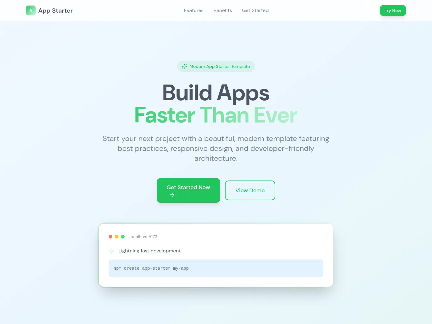 Create App Starter