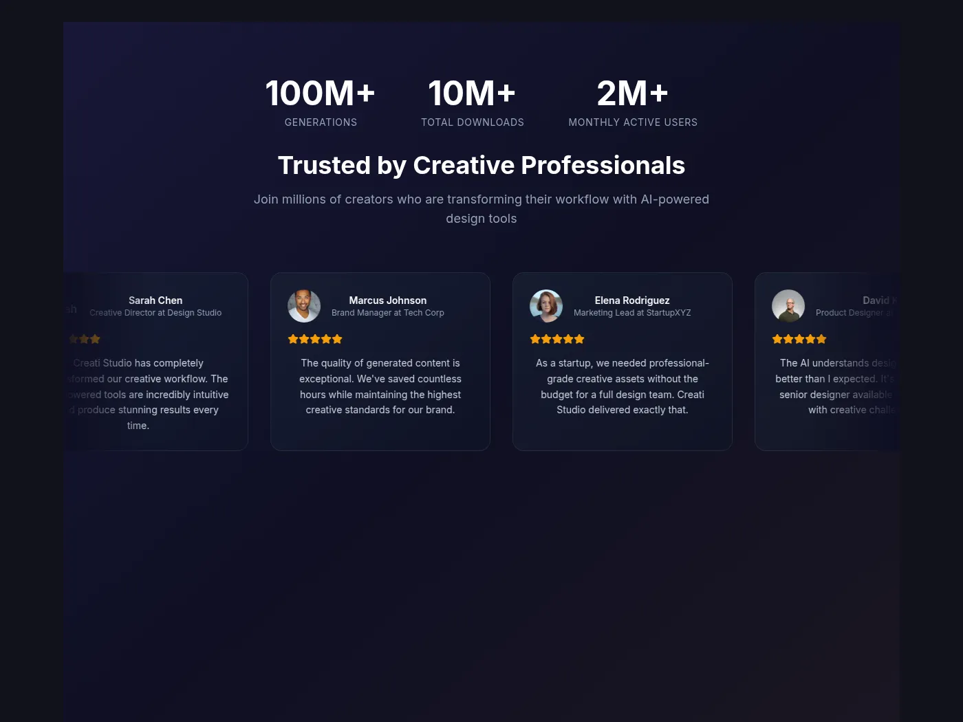 Creati Studio Website Clone